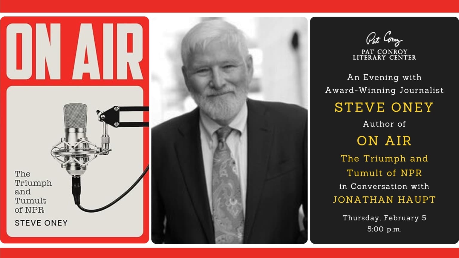 An Evening with Award-Winning Journalist Steve Oney, Author of On Air ...